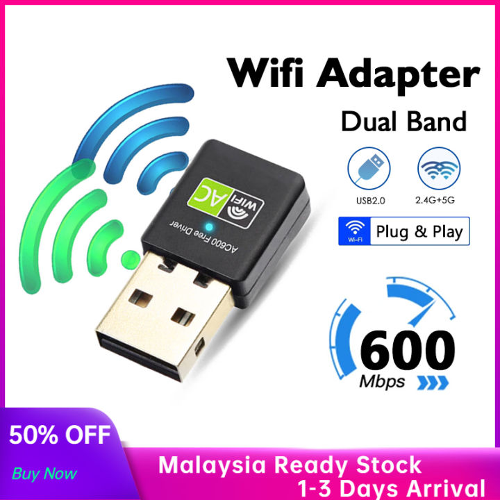 Free Driver High Speed USB Wifi Adapter 1300Mbps Wireless Modem Dual ...