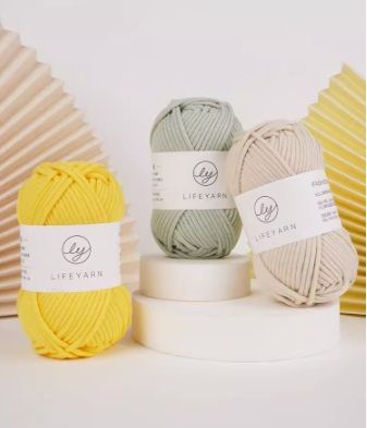 80g 4mm Premium Core-filled Cotton Yarn | Knitting Crochet Yarn |DIY ...