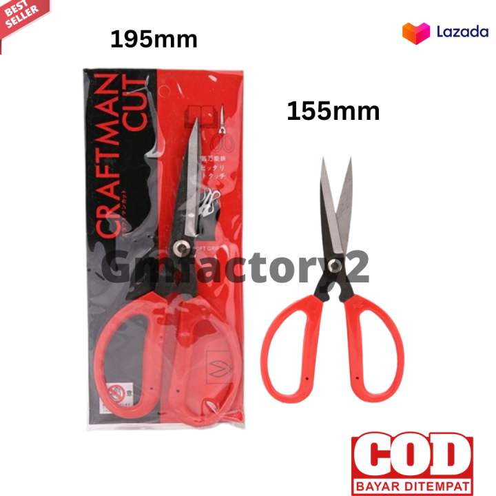 Gunting Kain Craftman Cut 155mm 195mm | Lazada Indonesia