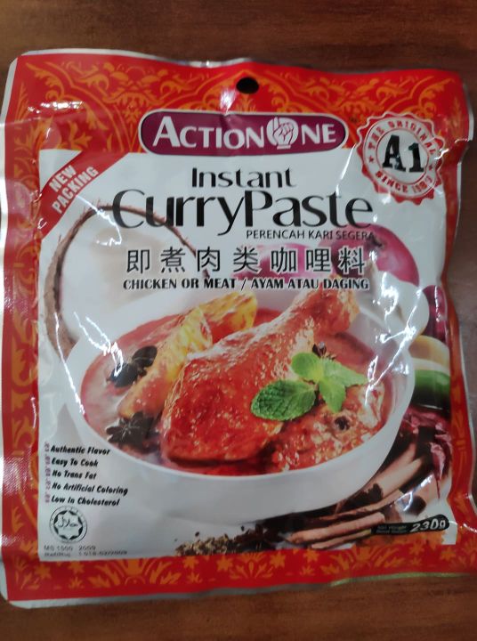 A1 Instant Curry Paste Action One Chicken or Meat 230g | Lazada