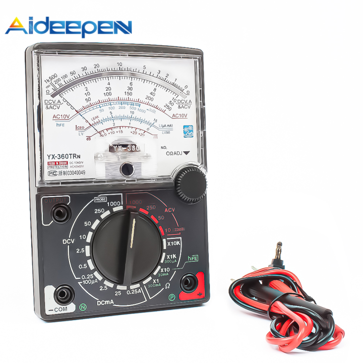 Aideepen YX-360TRN Analog Meter with Buzzer Multimeter Safety Standard ...