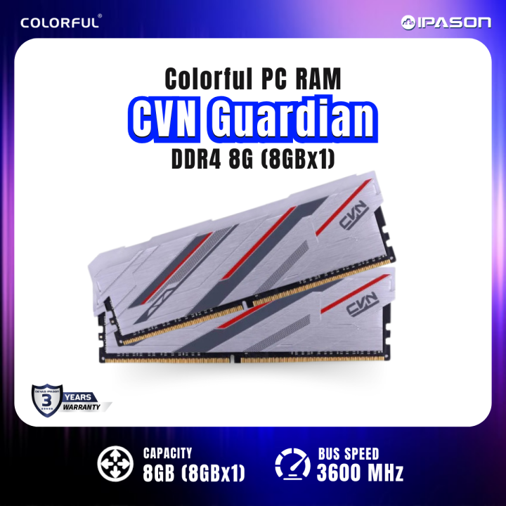 COLORFUL RAM หน่วยความจำ คอม สำหรับ PC CVN Guardian DDR4 BUS 3600 ...