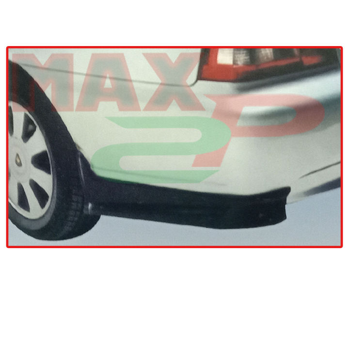 Proton Waja Rear Back Skirt Sporty Style Lower Lip Spoiler Fiberglass ...
