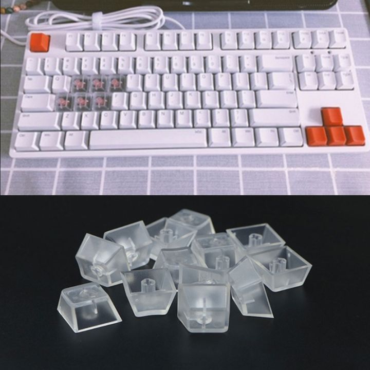 10Pcs Transparent ABS Keycaps Mechanical keyboard Matte Backlit Key ...