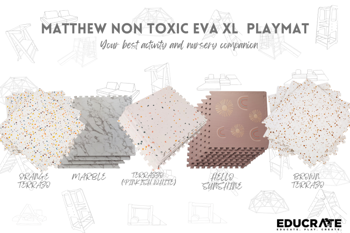 XL EVA PLAYMAT / XL MAT / KIDS MAT / NURSERY MAT jumbo mat terrazzo ...