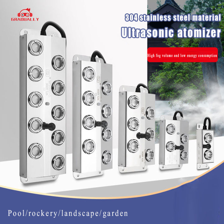 Ultrasonic Mist Maker 6 Head Ultrasonic Pond Fogger 200W Humidifier Fog ...