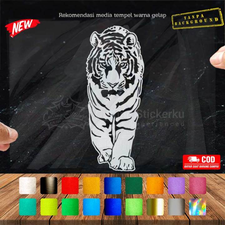 Cutting Stiker Harimau Maung Siliwangi Variasi Sticker Kaca Mobil ...