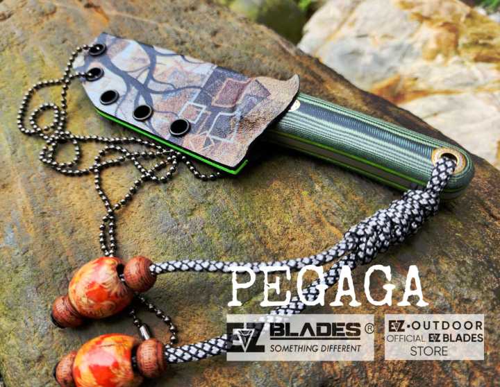 [🔥NEW 🔥] GREEN PEGAGA MINI NECK KNIVES (K110 STEEL) - KITCHEN/MULTI ...