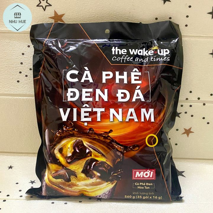 Cafe Wake up đen đá Vinacafe (Túi 35 gói x 16g) | Lazada.vn