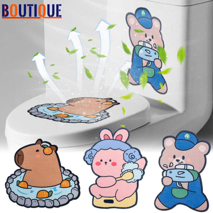Cartoon Animal Toilet Deodorant Sticker Self-adhesive Household ...