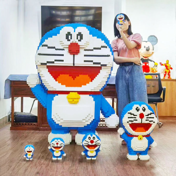 Mô hình lắp ráp Doraemon lắp ráp cao 30 cm, đồ chơi tư duy cho bé ...