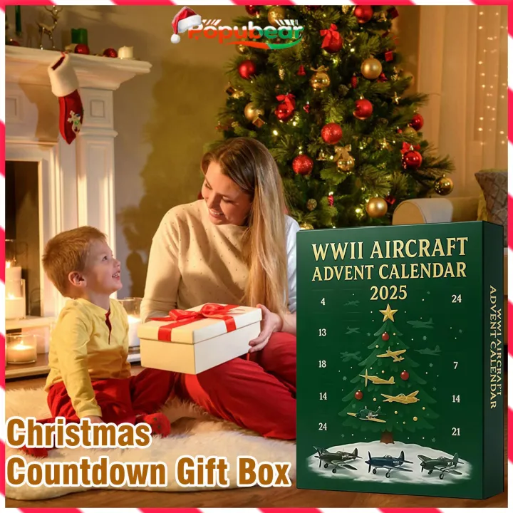 WWII Aircraft Advent Calendar 2025 24 Days Fighter Jets Ornaments ...