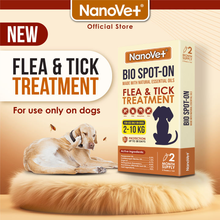 Nanovet® Bio Spot-On Flea and Tick Treatment For Dog | Lazada