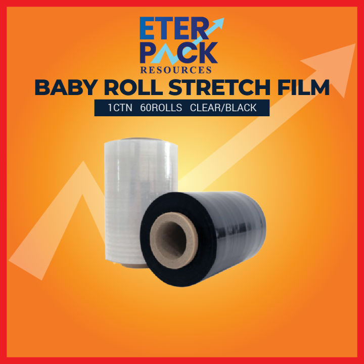 Baby Roll Stretch Film / 100mm Clear / Black 1Ctn =60Rolls | Lazada