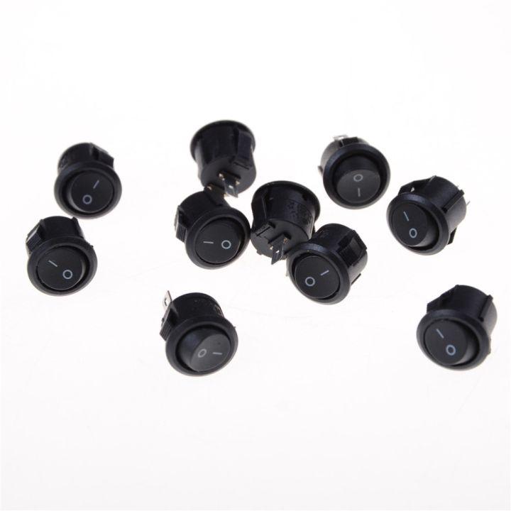 [LIXIAOJU] 10Pcs 16mm Small Round Boat Rocker Switches 2 Pin ON-OFF ...