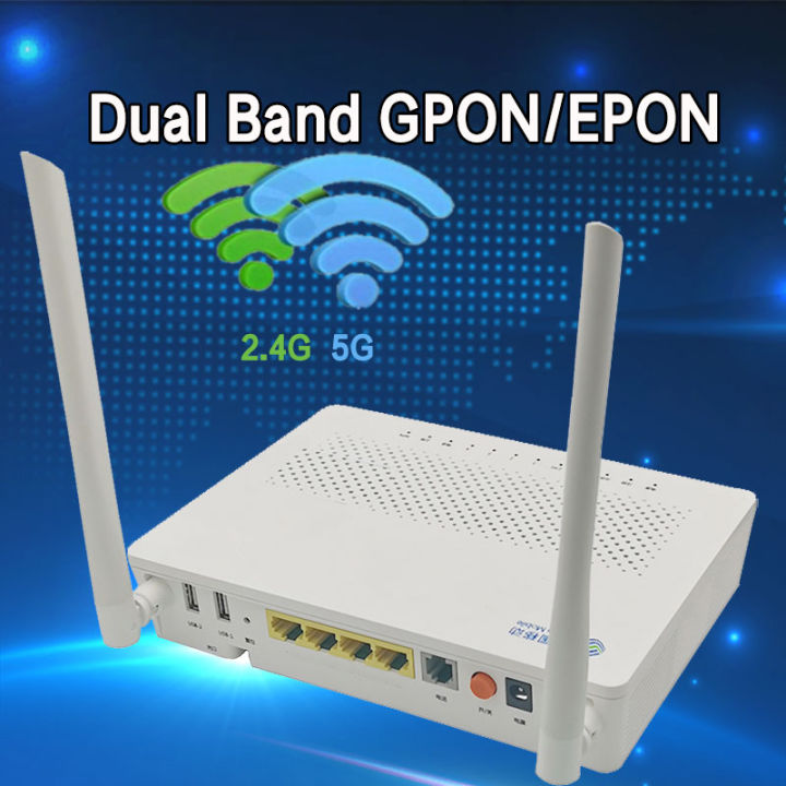 Used F673av9 Dual Band ONT / ONU /GPON / XPON Modem 2.4G/5.8G and ZTE ...