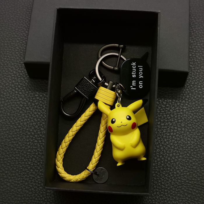 Pokemon Pikachu keychain pendant can reach duck cute schoolbag pendant ...