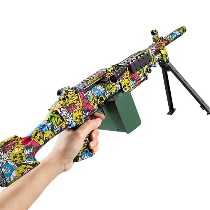 Amazon gel blaster electric continuous firing ak soft toy gun boy ...