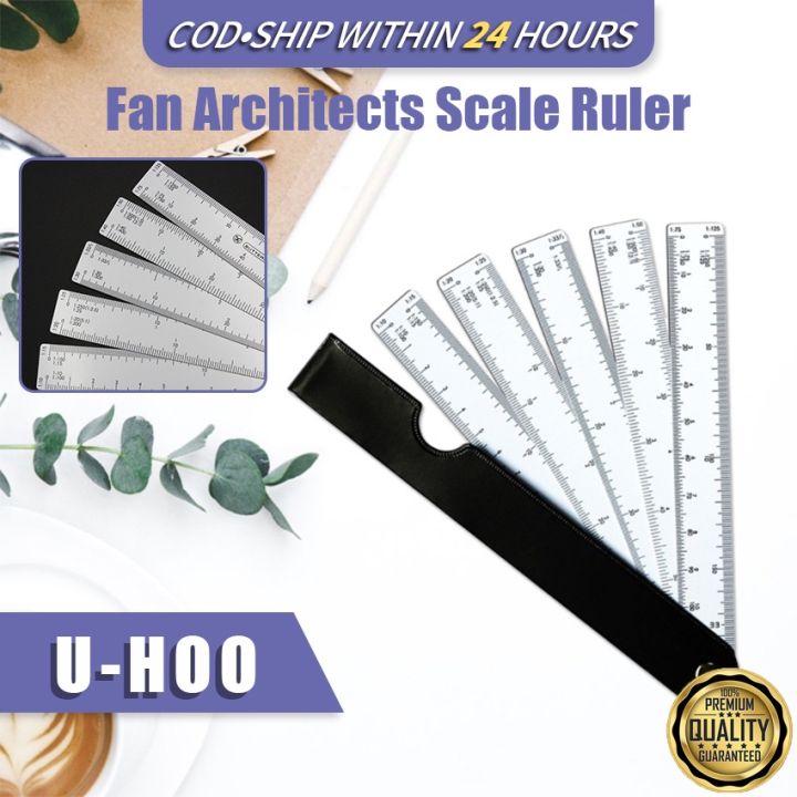 CGX Fan Scale Ruler Folding Ruler Interior Design Drawing Clothing ...
