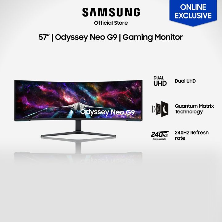 Samsung 57" Odyssey Neo G9 G95NC 240Hz Gaming Monitor / LS57CG952NEXXS ...