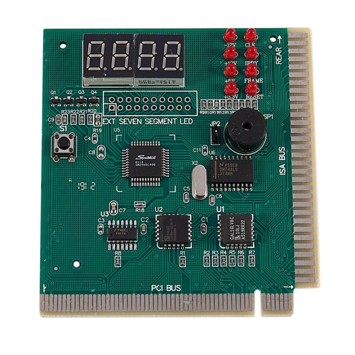 Pc Motherboard Diagnostic Card 4 Digit Pci Isa Post Code Analyzer