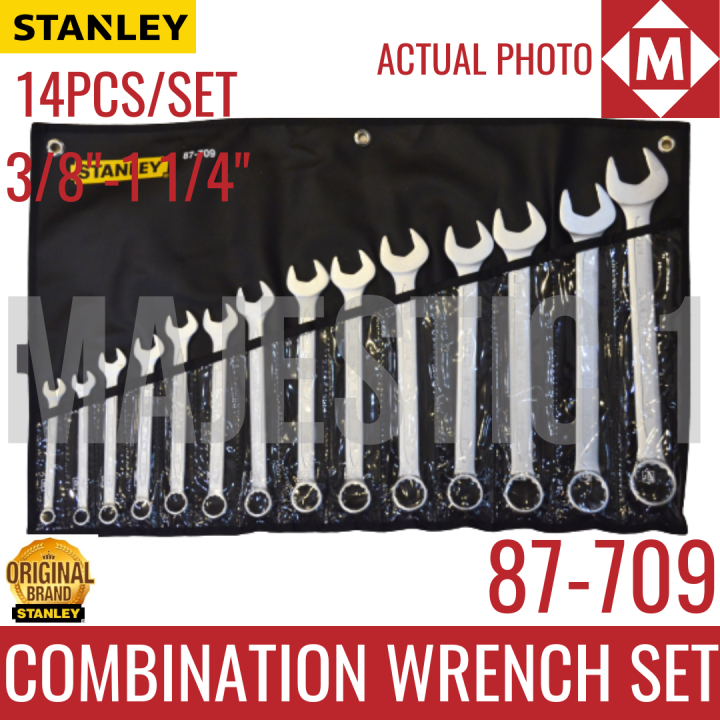 Stanley Slimline Combination Wrench 3/8 to 1-1/4 (87-709) 14pcs/Set ...