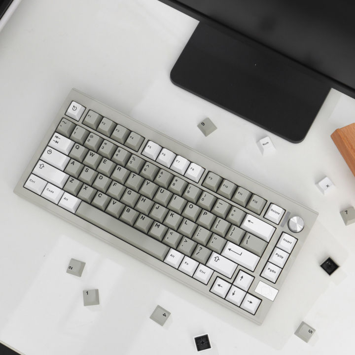Gmk Icon 8008 White And White Personalized Mechanical Keyboard Two ...