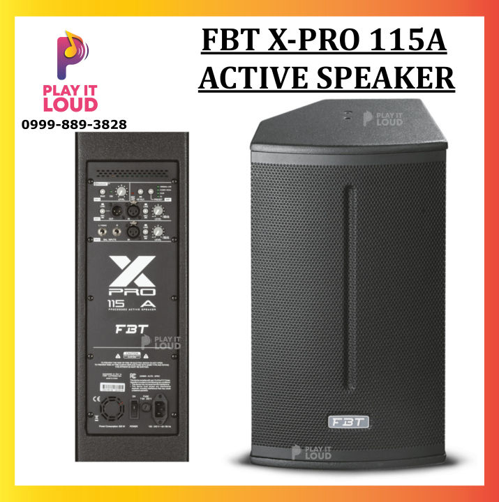 FBT X-PRO 115A 2-Way BI-AMPLIFIED 15" ACTIVE SPEAKER 1200/300 Watts with BUILT-IN BLUETOOTH ...