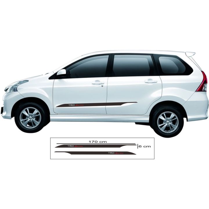 Stiker list mobil avanza xenia sigra cayla ertiga cutting stiker list ...