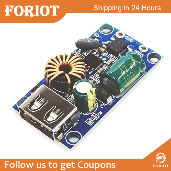 Foriot 9-85V DC to USB Type C 12V 24V Step-Down Power Module USB Type-C ...