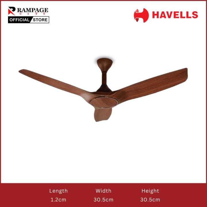 Havells Stealth Wood 1200 mm with Walnut Blade Cola CHR Exotic rich ...
