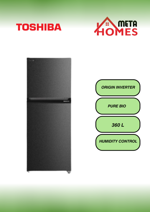Toshiba 360L Inverter 2D Refrigerator GR-RT416WE-06 | Lazada