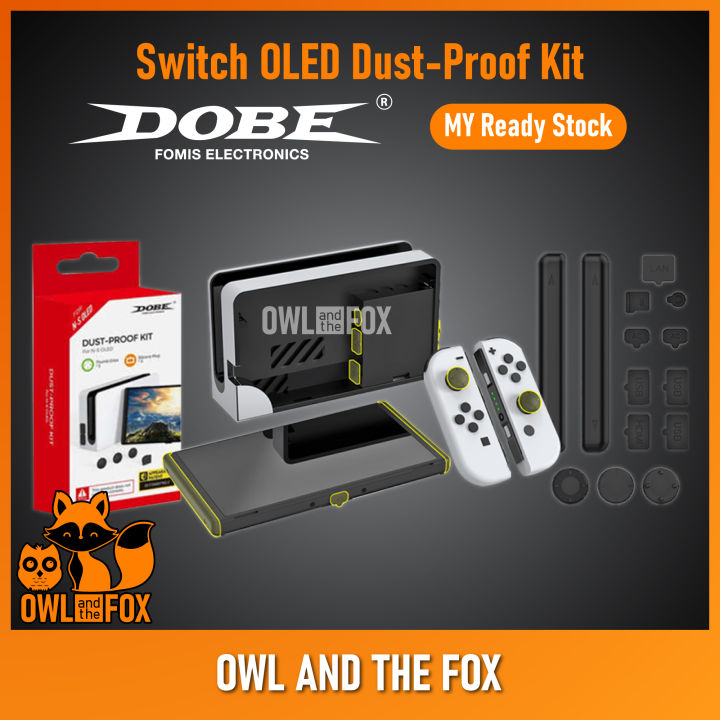 DOBE Nintendo Switch OLED Dust Proof Silicone Rubber Protector Console ...