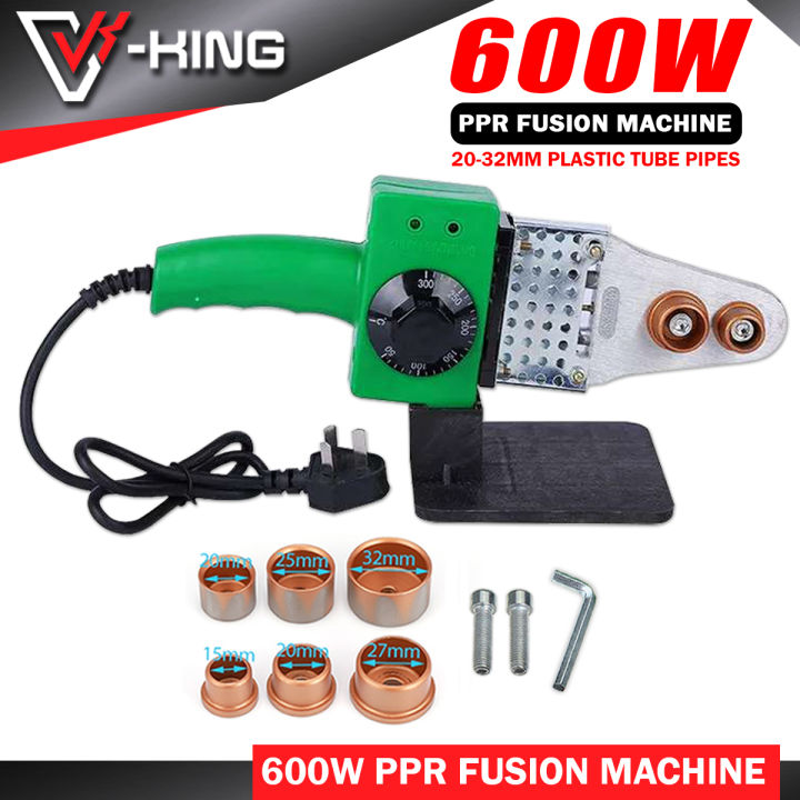 V-KING 600W / 800W PPR Fusion Machine 20mm-32mm Plastic Pipes Welding ...
