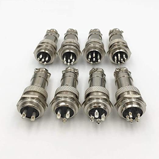 XLR 2 3 4 5 6 7 8 Pin Male and Female Set Chassis Mount Wire Panel ...