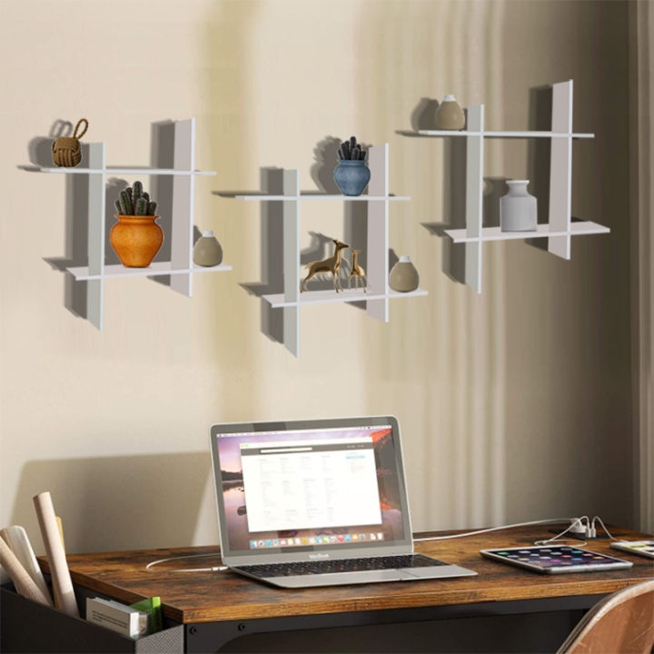 Square Hanging Wall Shelf Rack Decorate | Lazada PH