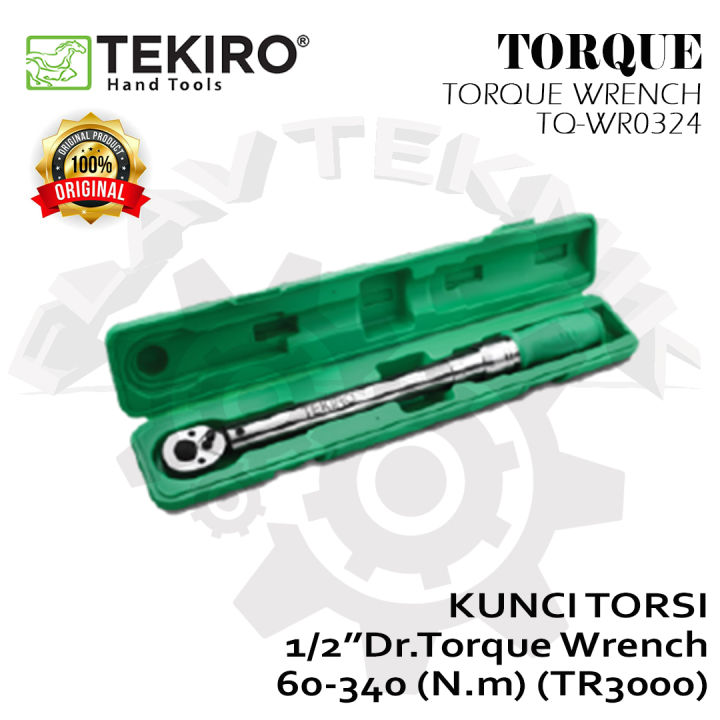 Kunci Momen Torsi TEKIRO 60-340 Nm TR3000/Torque Wrench Moment TR 3000 ...