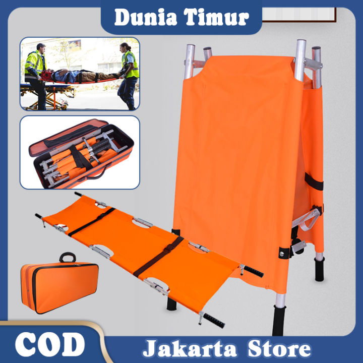 Alat Tandu Lipat 2 Gea Dengan Roda 4 Paduan Aluminium Tandu Emergency ...