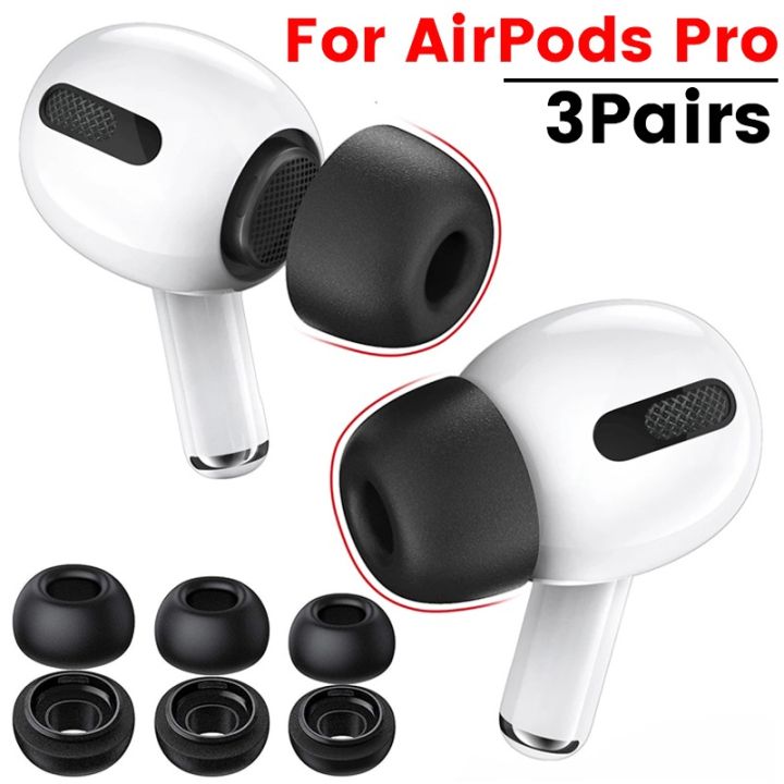 3Pairs Memory Foam Earbuds Soft Sponge Silicone Ear Tips Replacement ...