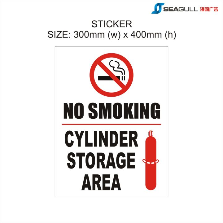LP Gas Storage Empty Cylinder Storage Area Compressed Gas Notice Danger ...