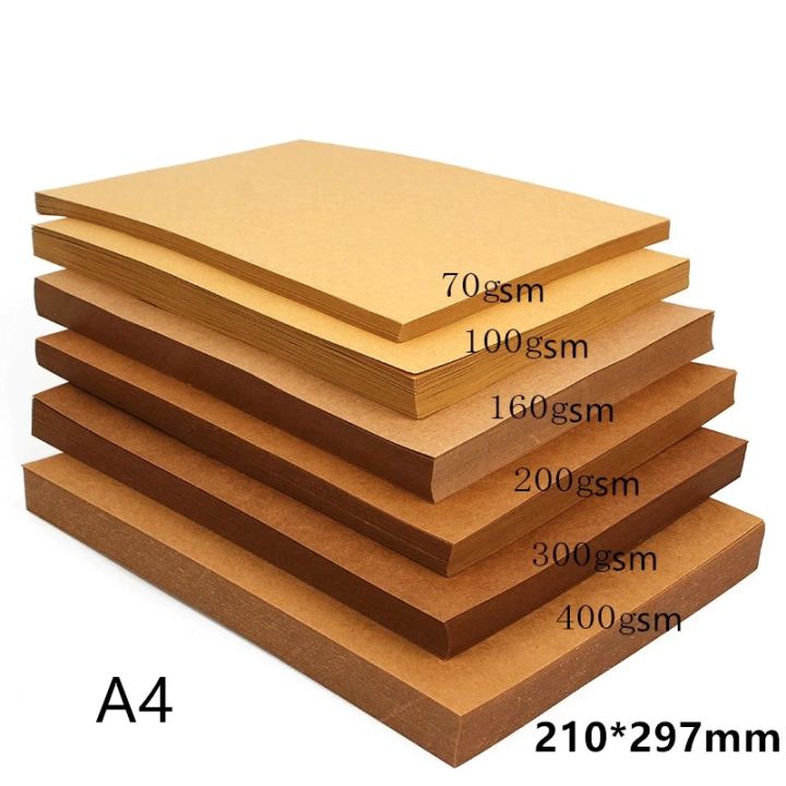 A4 Size BROWN Kraft Paper Sheets for Printing Labels DIY Arts and Craft ...