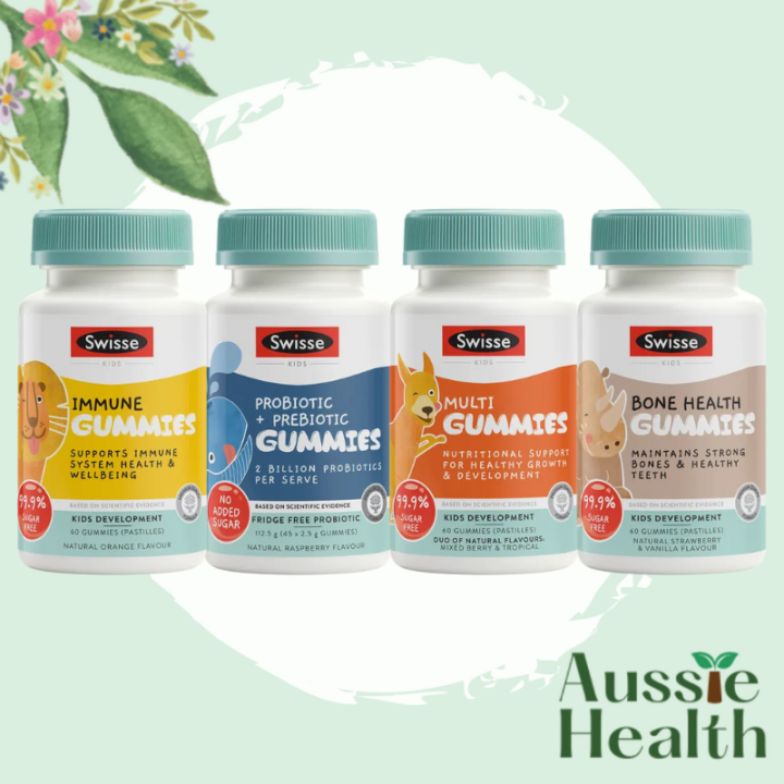 Swisse Kids Gummies | Multi, Probiotic + Prebiotic, Immune, Bone Health ...