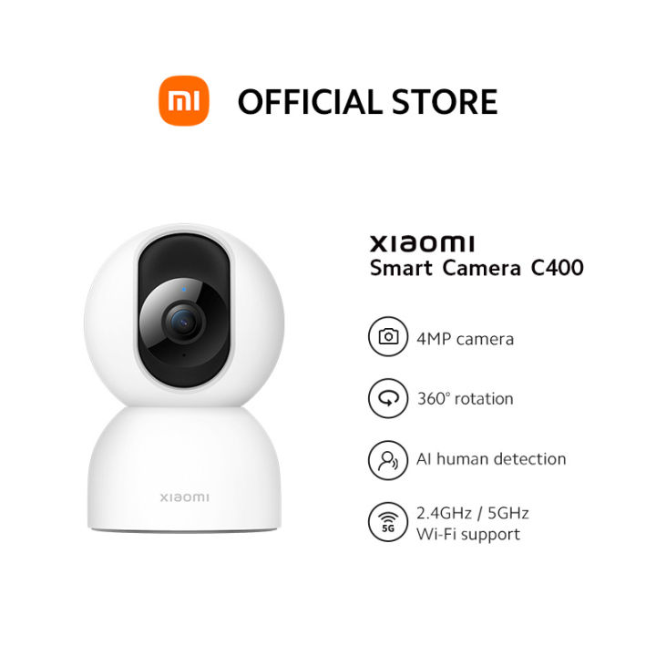 Xiaomi Smart Camera C400 | 4MP 2.4GHz WI-FI AI human detection | Lazada