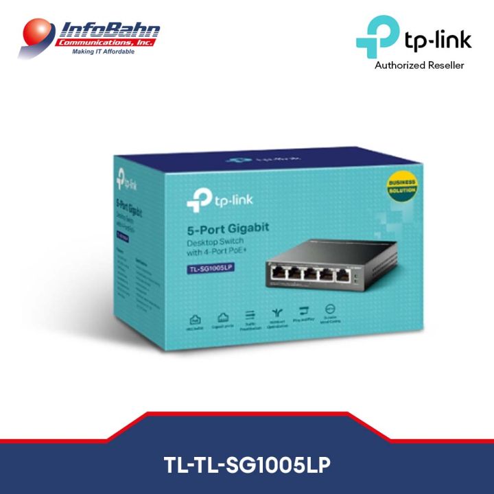TP-Link 5-Port Gigabit Desktop Switch with 4-Port PoE+ (TL-SG1005LP ...