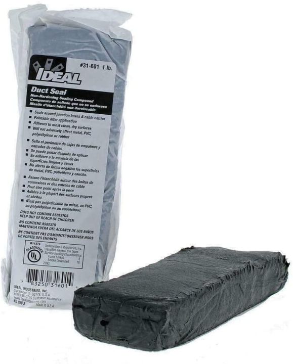 Ideal Industries Duct Seal Dark Putty Gray Non-Hardening Sealing ...