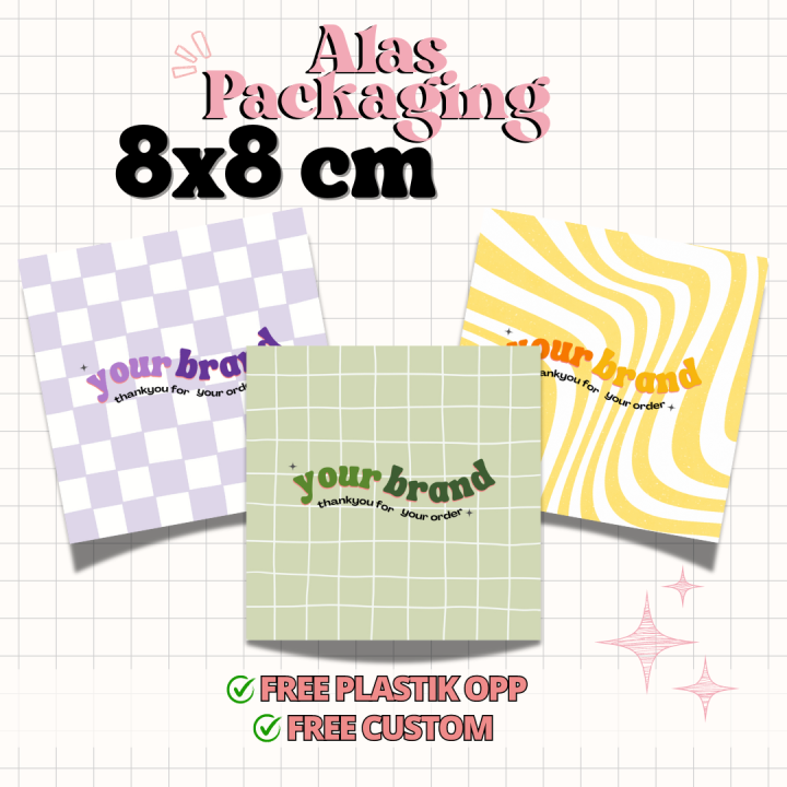 16 pcs Alas Packaging Ukuran 8x8 cm Mini Gift Cincin Gelang Bros ...