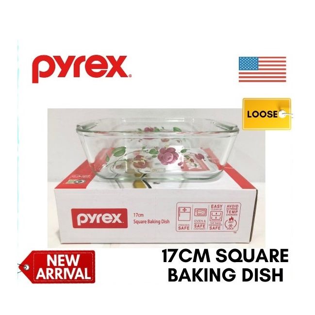 Pyrex® Square Baking Dish 20cm Country Rose Sakura Provence Garden | Lazada
