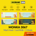 MONKA 3067 - Bàn phím cơ MONKA 3067 Không Dây, Mạch Xuôi, Led RGB, Kết ...