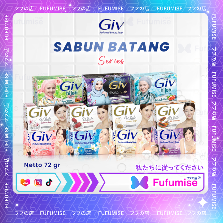 GIV Sabun batang 72g | Perfumed Beauty Soap | SkinCare Soap | Sabun Mandi | Wangi | Fresh | Bar ...