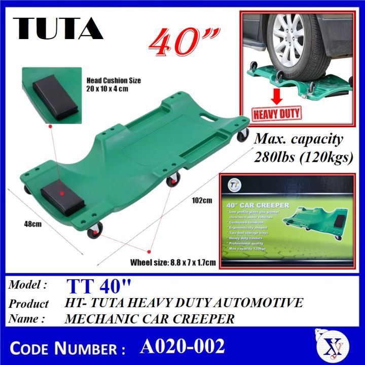 A020-002 TT 40" TUTA HEAVY DUTY AUTOMOTIVE MECHANIC CAR CREEPER | TUTA ...
